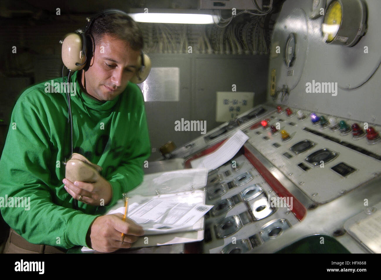 Catapult control station hi-res stock photography and images - Alamy