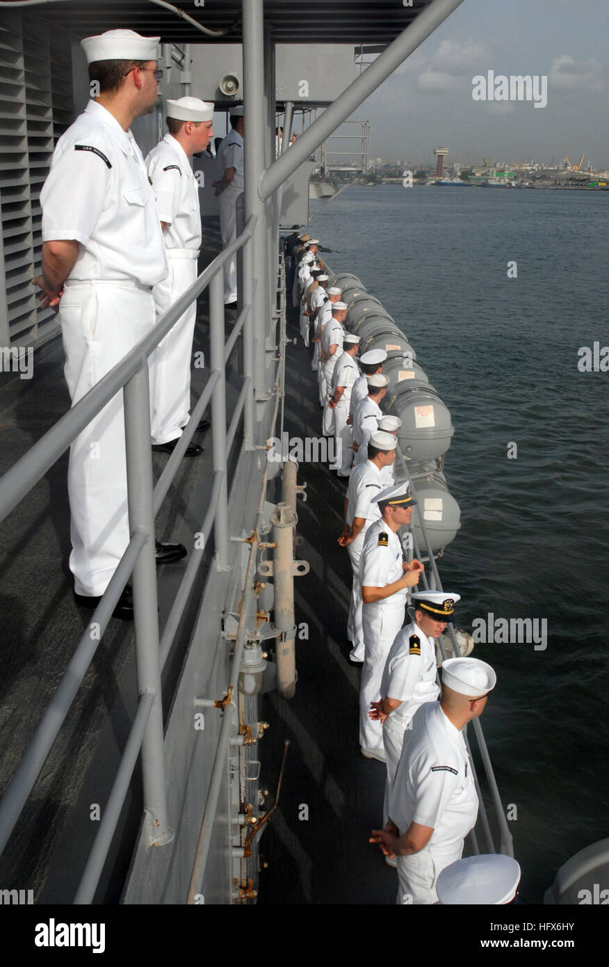 090317-N-1688B-015 LAGOS, Nigeria (March 17, 2009) Sailors aboard the ...
