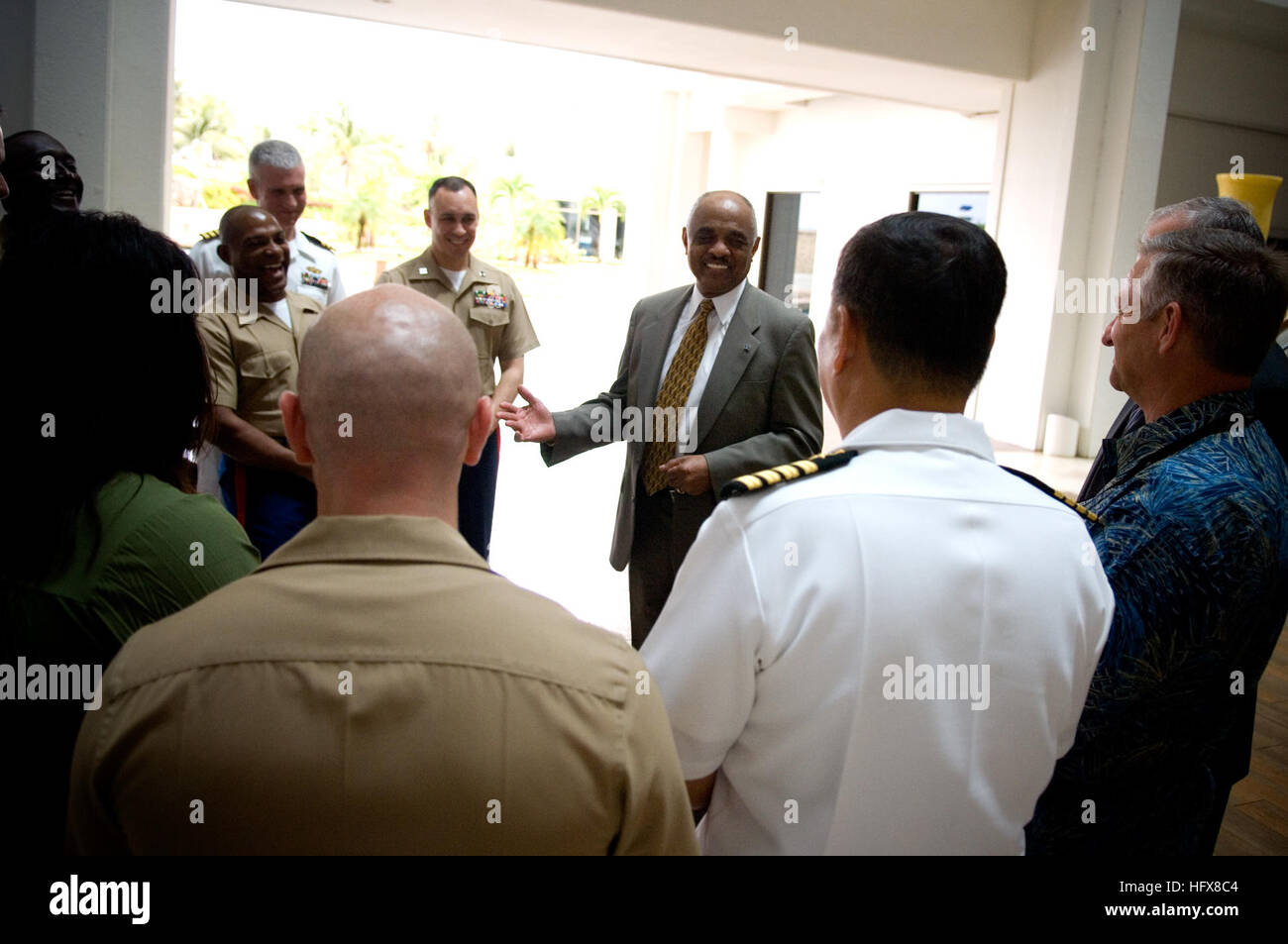 The Acting Secretary of the Navy engages with military and civilian ...