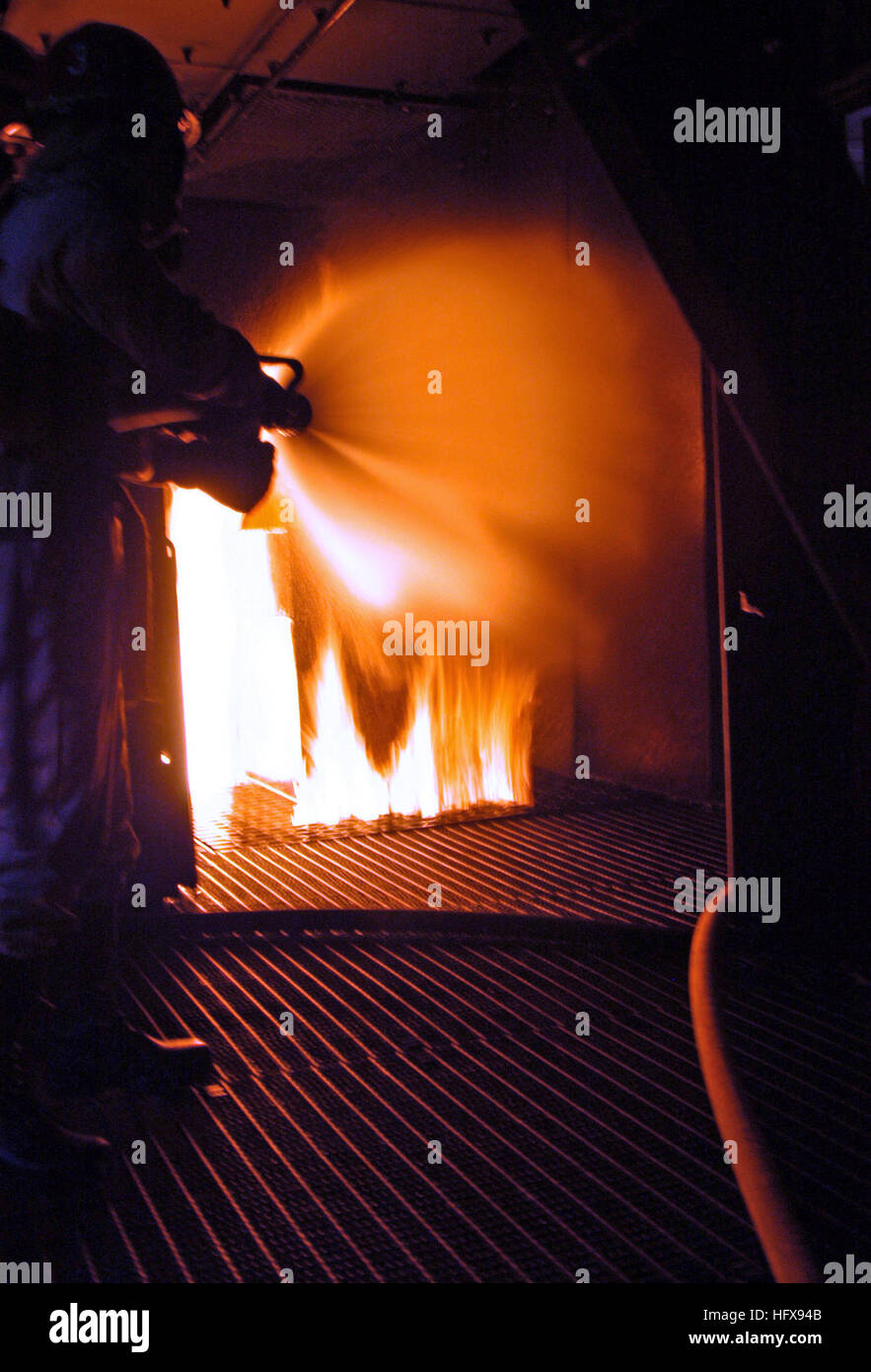 Fire fighting ship water spray hi-res stock photography and images - Alamy