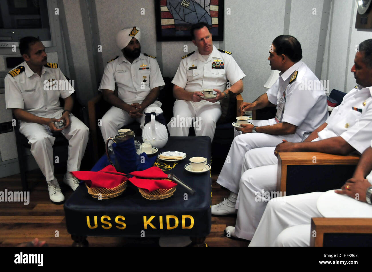 Uss kidd flag hi-res stock photography and images - Alamy