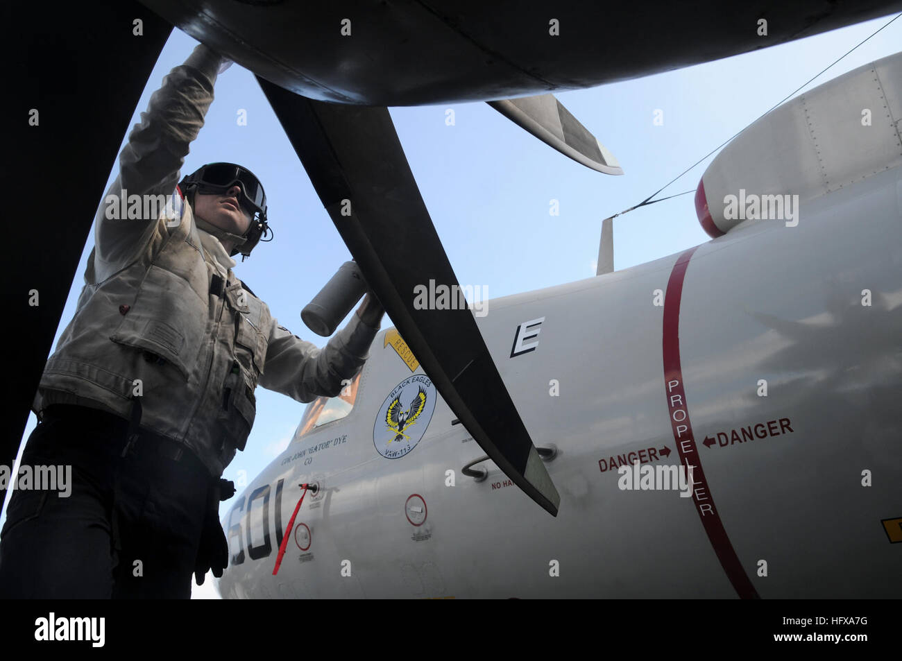 Petty Officer 3rd Class Galen Hannah, aviation machinist's mate ...