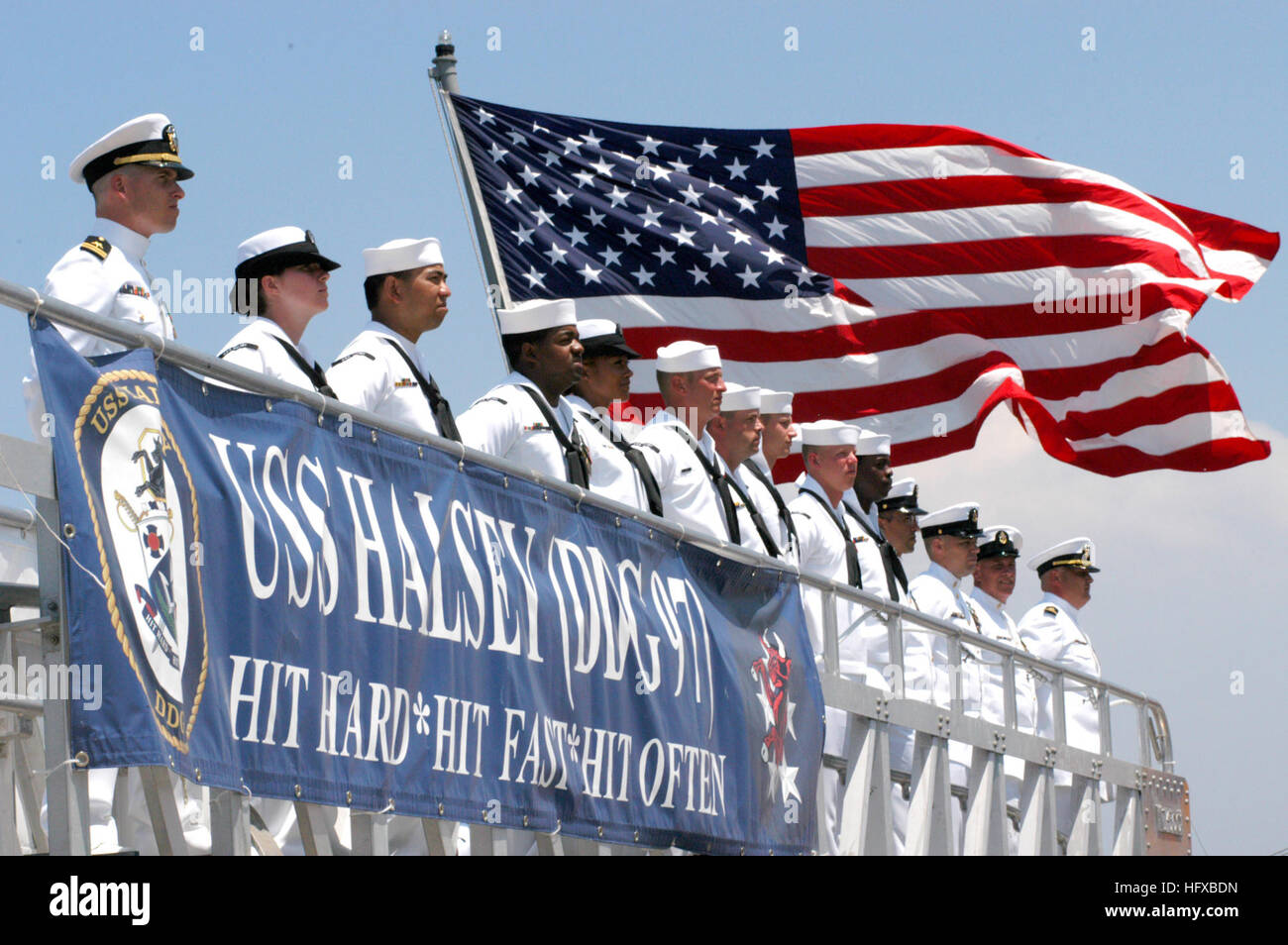 Ship commissioning parade hi-res stock photography and images - Alamy