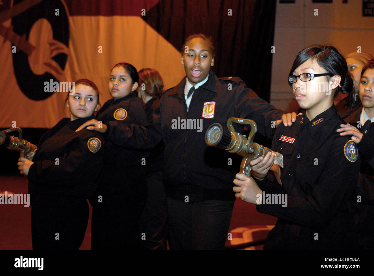 Navy junior reserve officer training corps jrotc hi-res stock ...