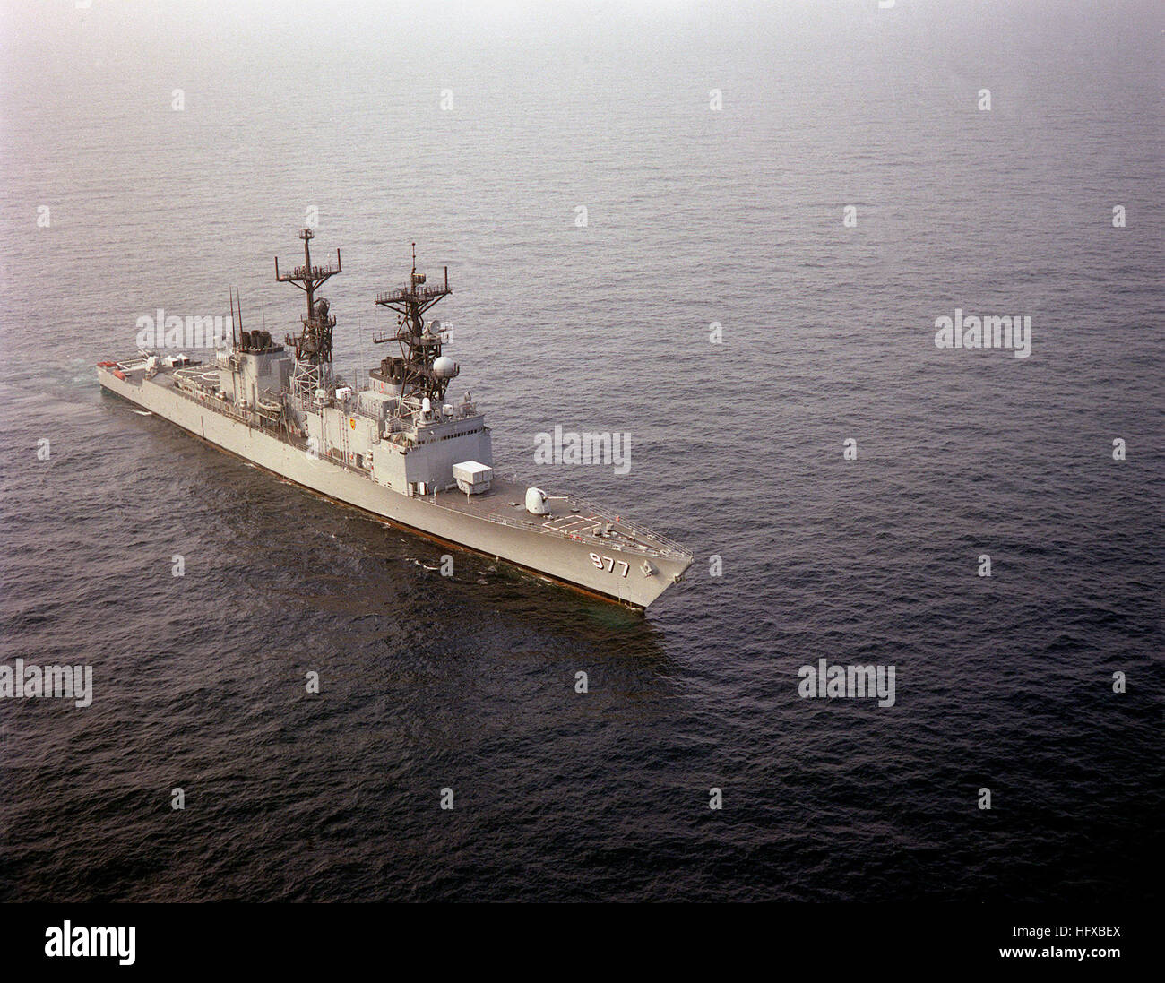 A starboard bow view of the destroyer USS BRISCOE (DD-977). USS Briscoe ...