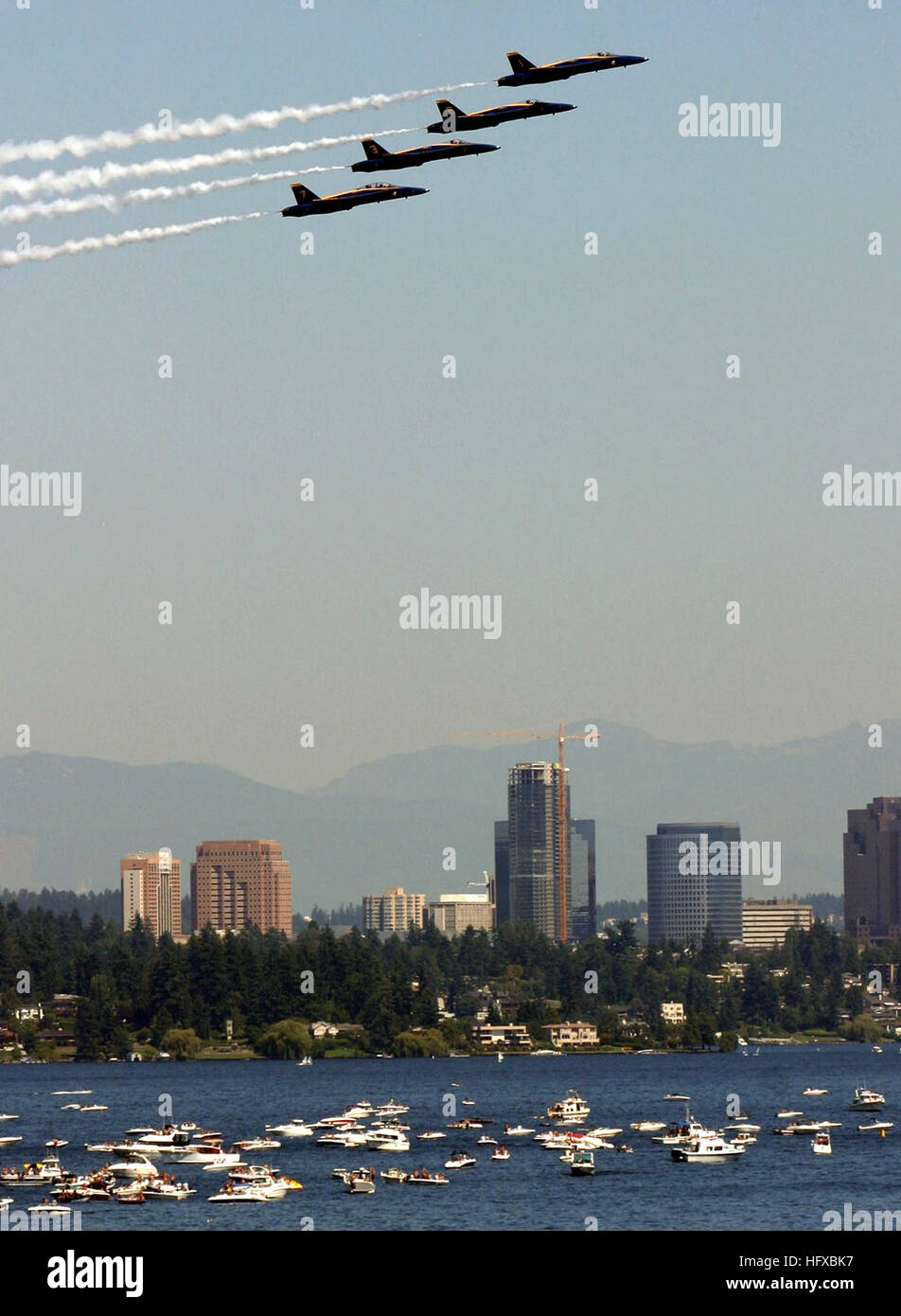 On August 4, 2005, the U.S. Navy Blue Angels flight demonstration team ...