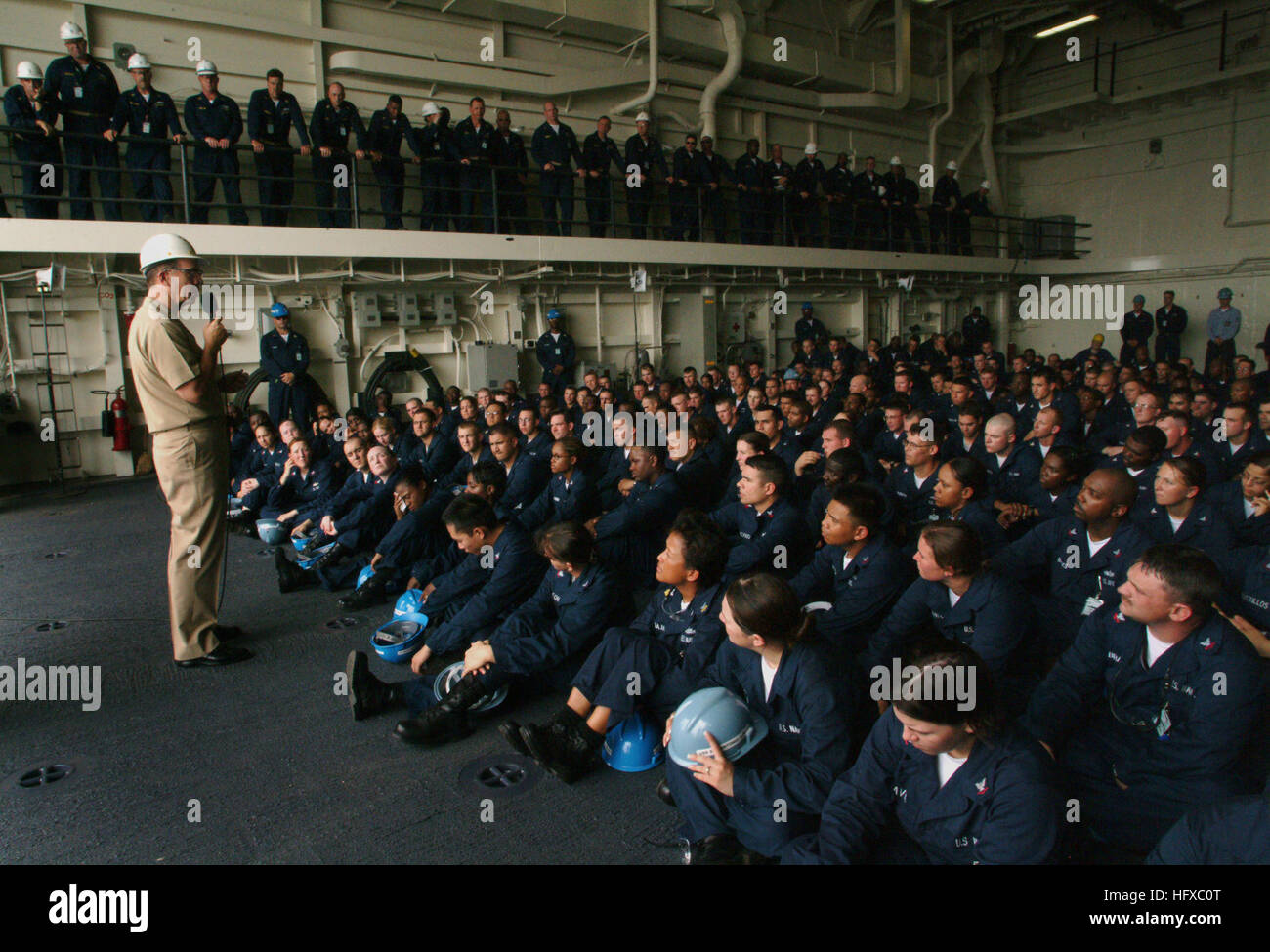 Chief of Naval Operations addresses officers and crew of Pre ...