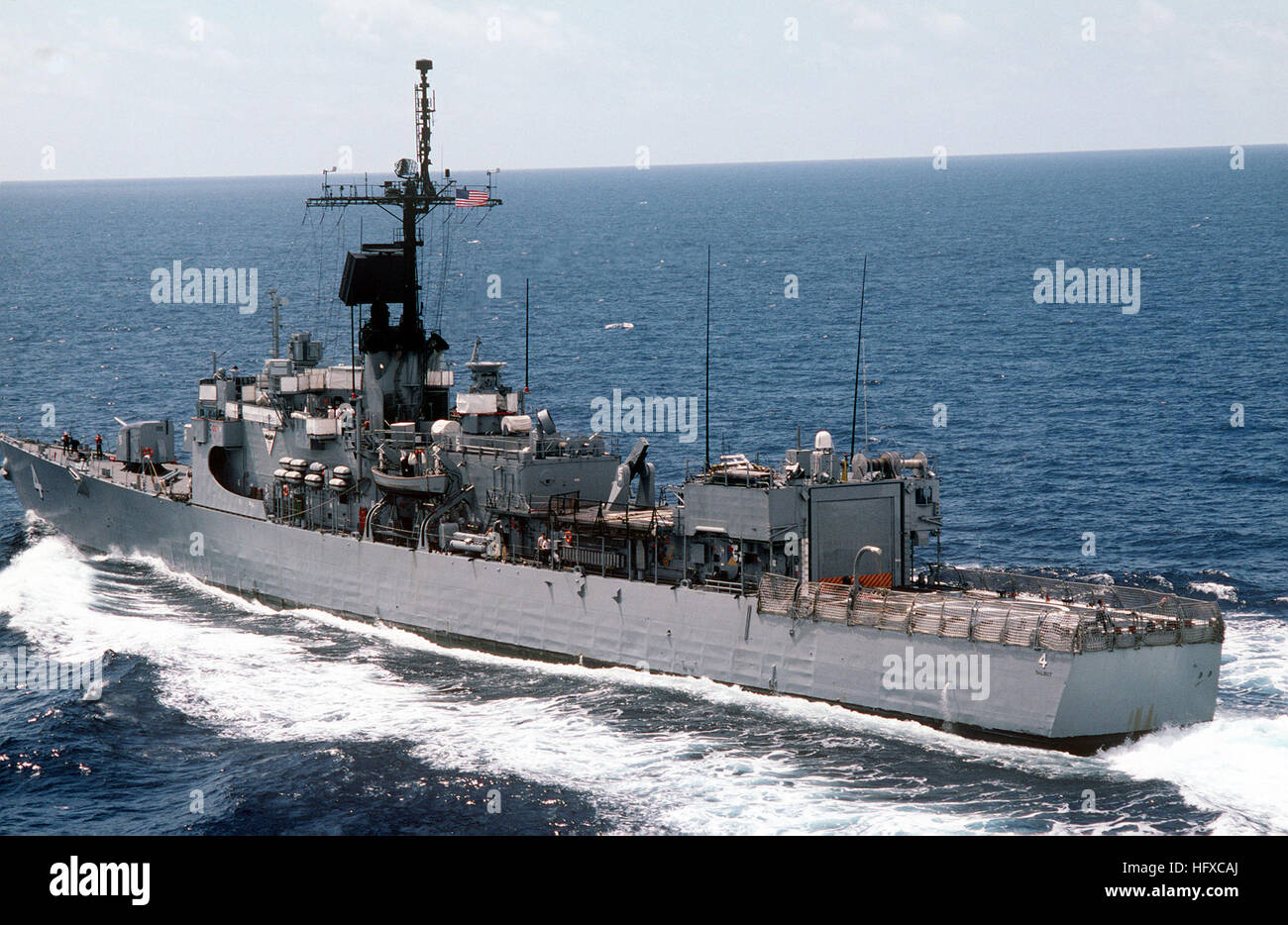 A port quarter view of the guided missile frigate USS TALBOT (FFG 4 ...