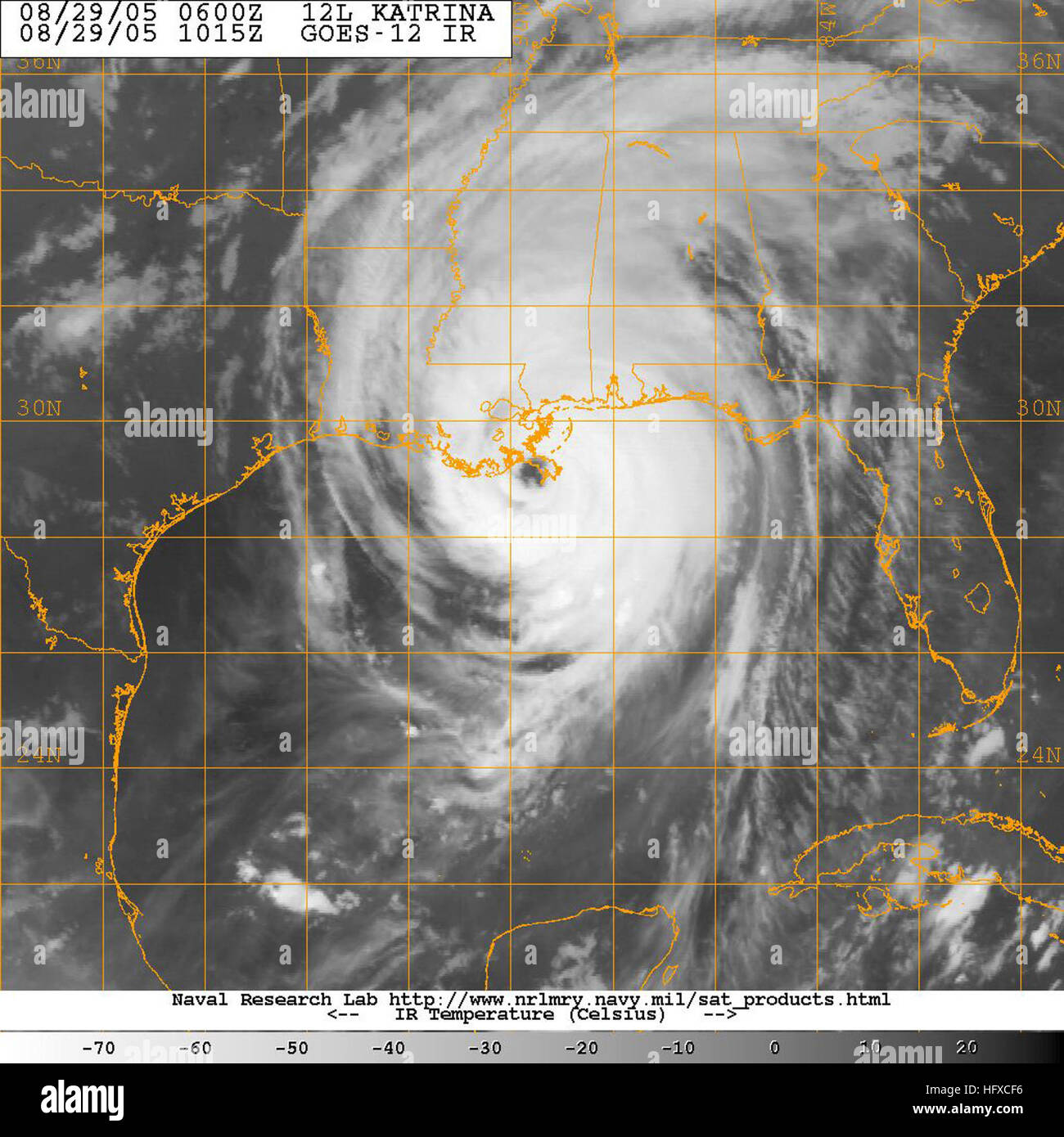 Hurricane katrina and satellite image hi-res stock photography and ...