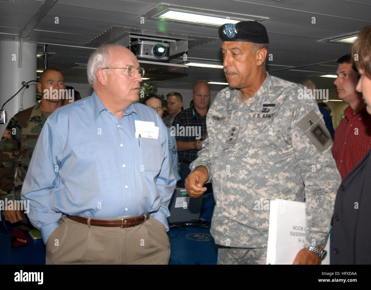 USS Iwo Jima, an amphibious assault ship, hosted a briefing for ...