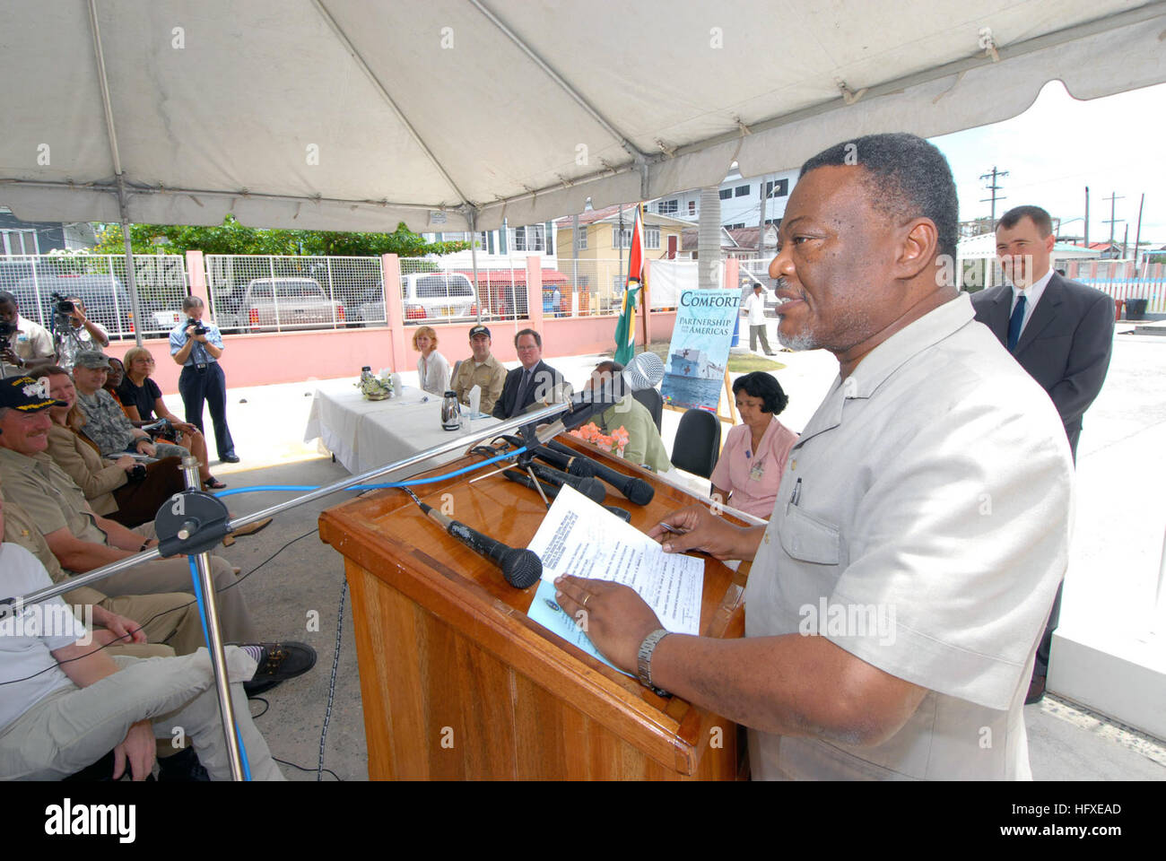 070924-N-8704K-065 GEORGETOWN, Guyana (Sept. 24, 2007) - Samuel Hinds ...