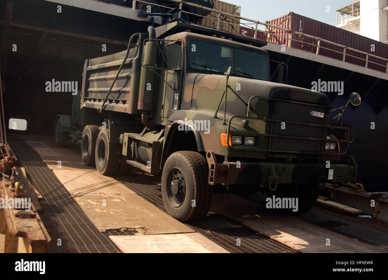051017-N-9288T-067 Karachi, Pakistan (Oct. 17, 2005) - A U.S. Army dump ...