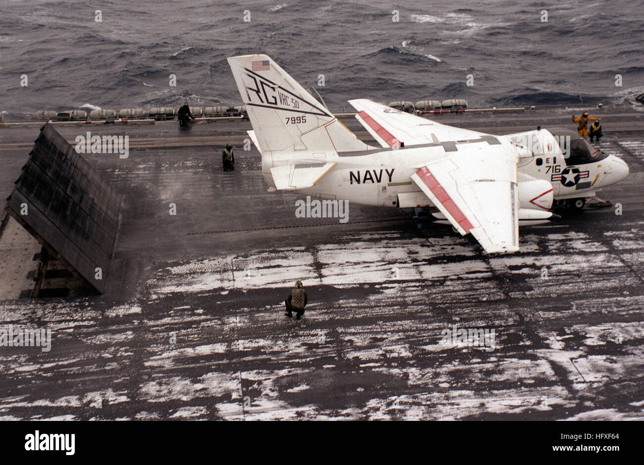 A Fleet Logistic Support Squadron 50 (VRC-50) US-3A Viking aircraft ...