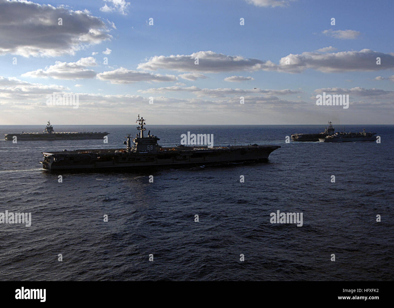 Usns arctic t aoe 8 and uss enterprise cvn 65 hi-res stock photography ...