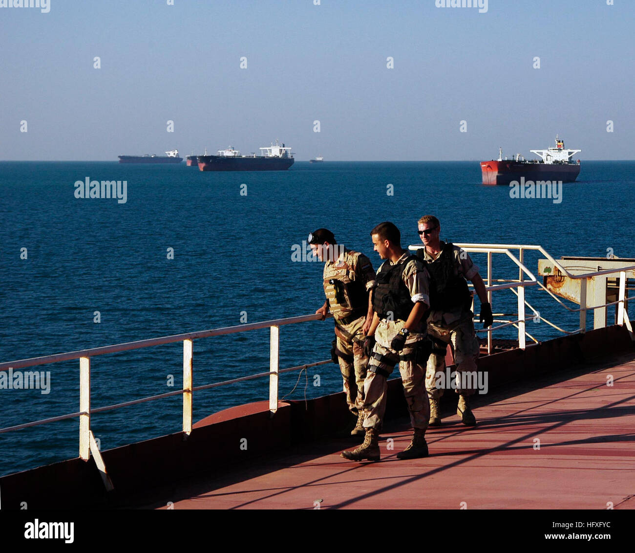051111-N-8163B-012 Persian Gulf (Nov. 11, 2005) – U.S. Coast Guard and ...