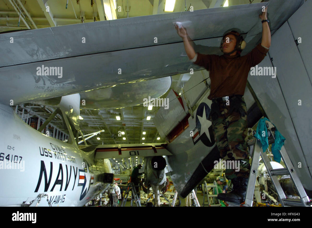 Assigned to airborne early warning squadron vaw 115 hi-res stock ...