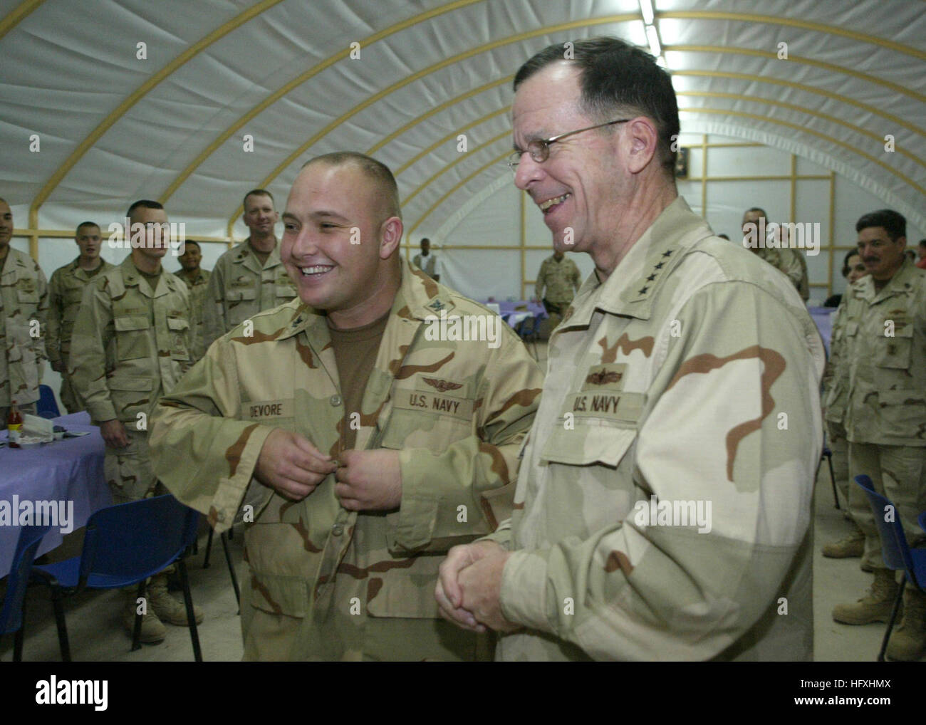 Kuwait, January 4, 2006-AW2 Dustin Devore from 2515th Air Crew Beuhring ...