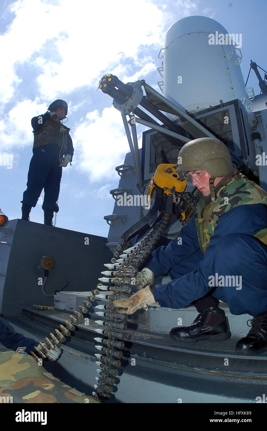 Close in weapons system ciws 20mm phalanx machine gun hi-res stock ...