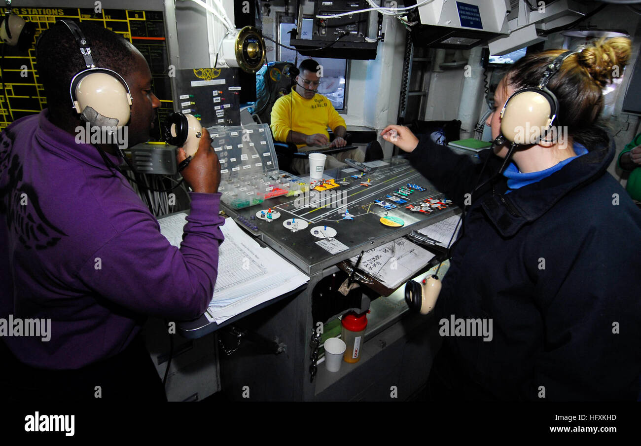 Flight deck control personnel hi-res stock photography and images - Alamy