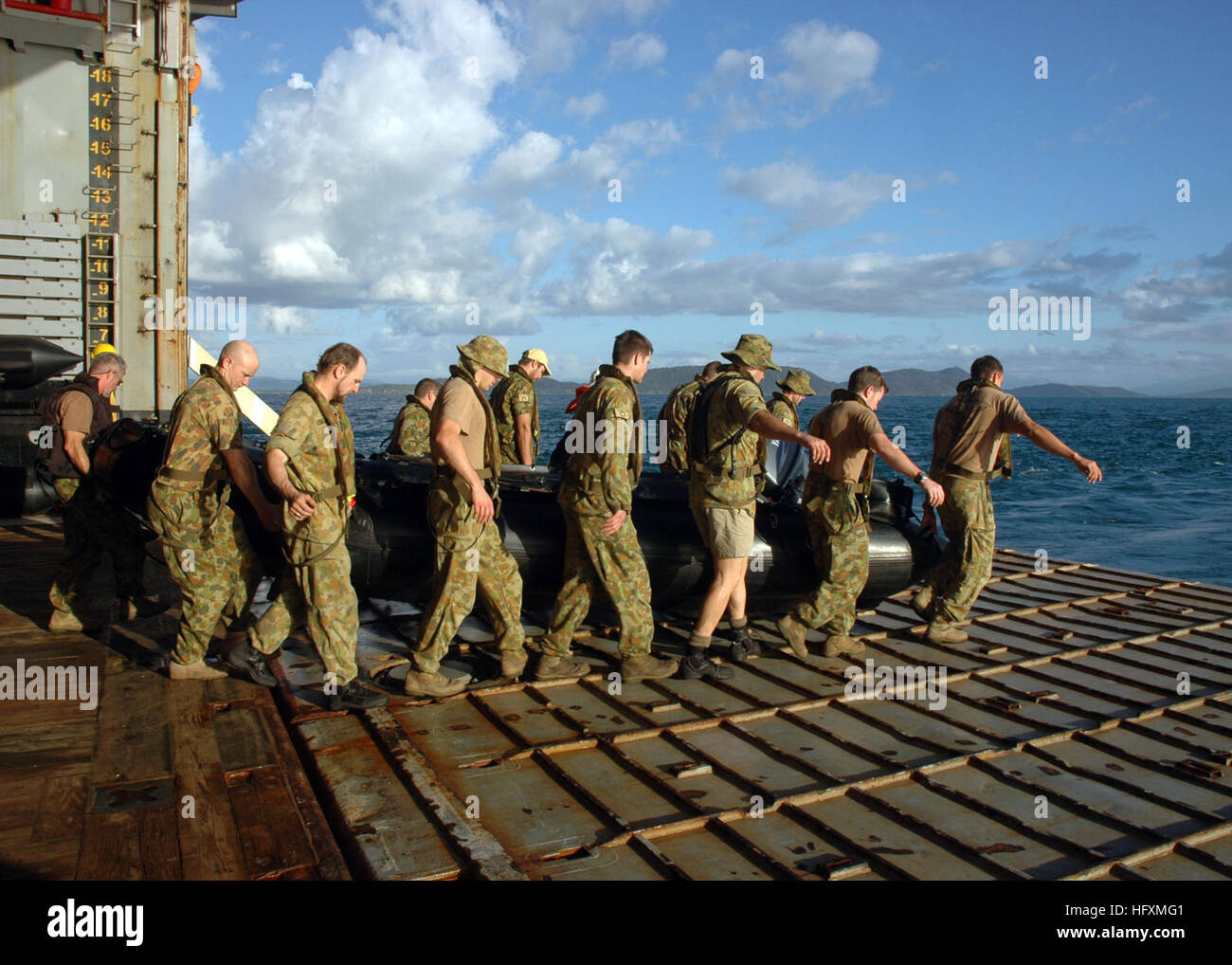 090708-N-8487G-002 CORAL SEA (July 8, 2009) Members of a Royal ...