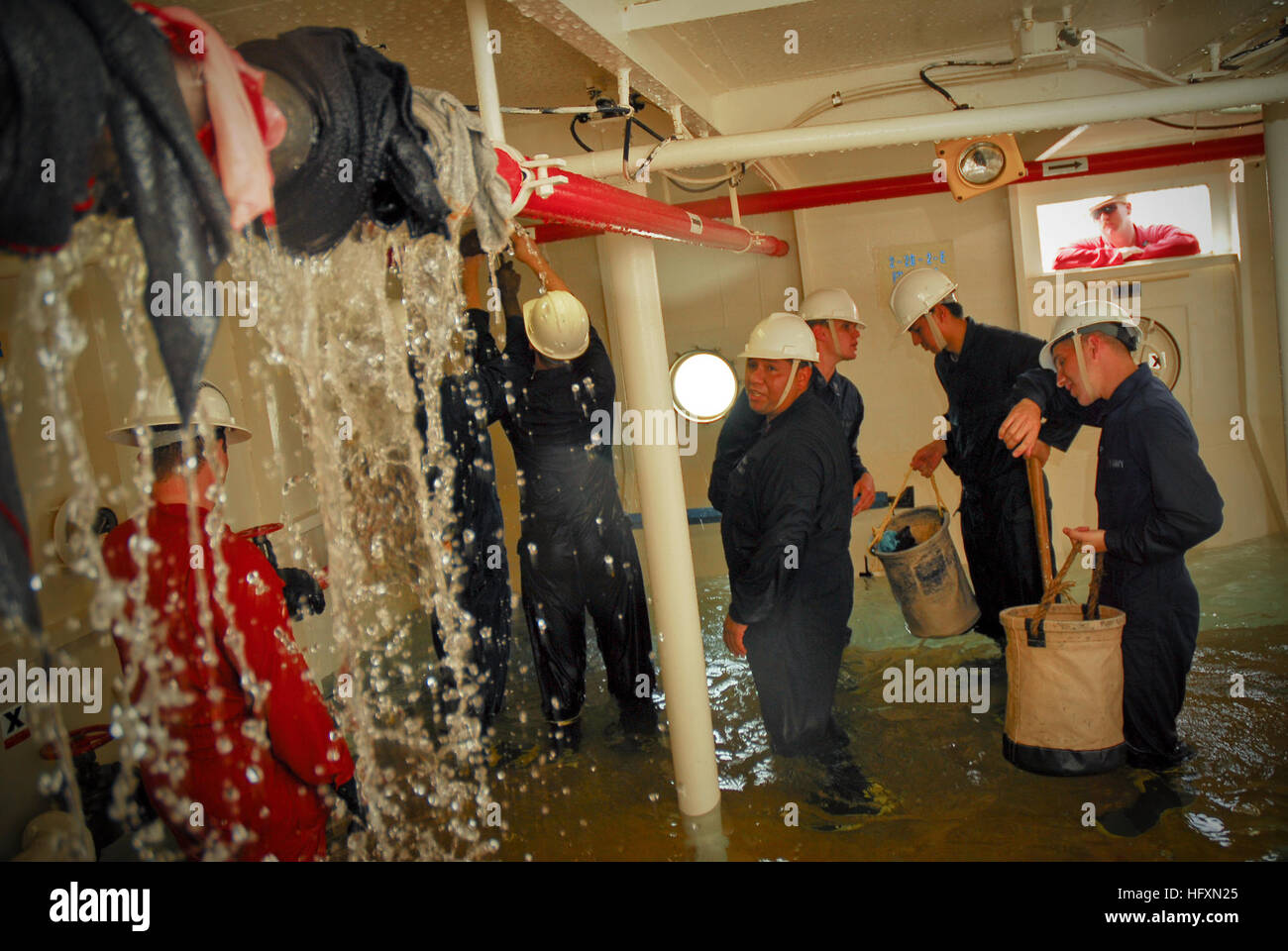 090716-N-8590G-011 MAYPORT, Fla. (July 16, 2009) Members of the damage ...