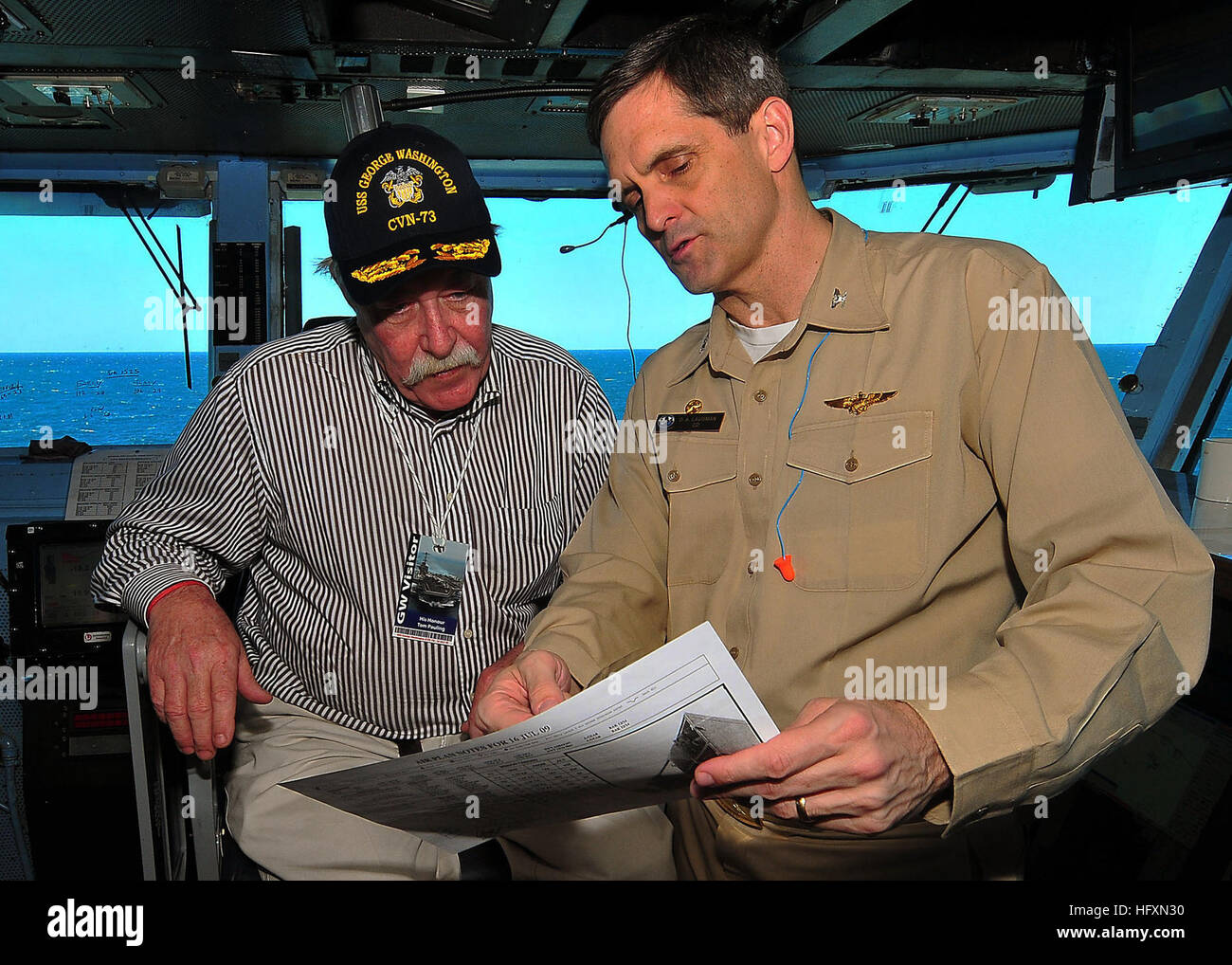 090716-N-6233C-093 PACIFIC OCEAN (July 16, 2009) Capt. David A. Lausman ...