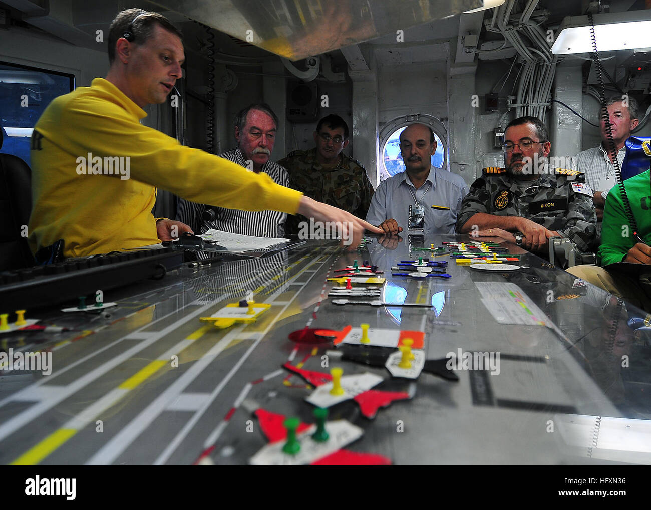 Aircraft handling officer hi-res stock photography and images - Alamy