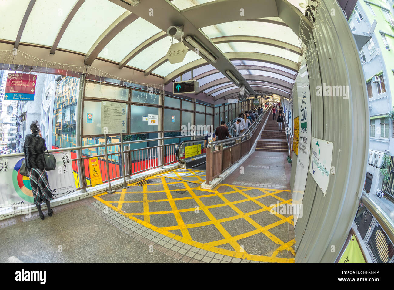 The Mid-Levels Escalator Stock Photo - Alamy
