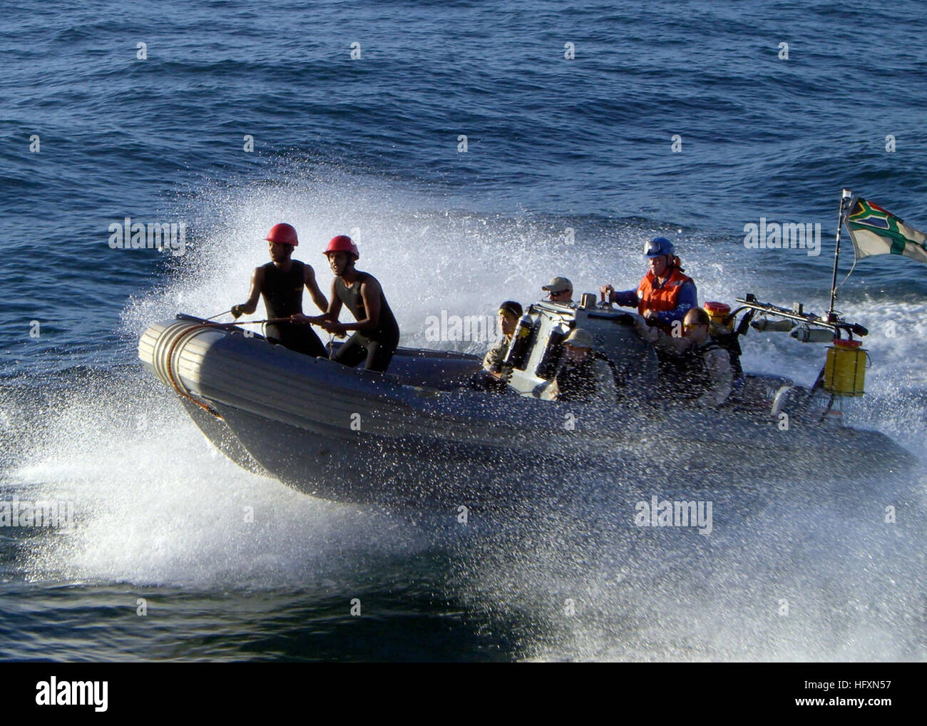 Visit, board, search, and seizure teams from USS Arleigh Burke conduct ...