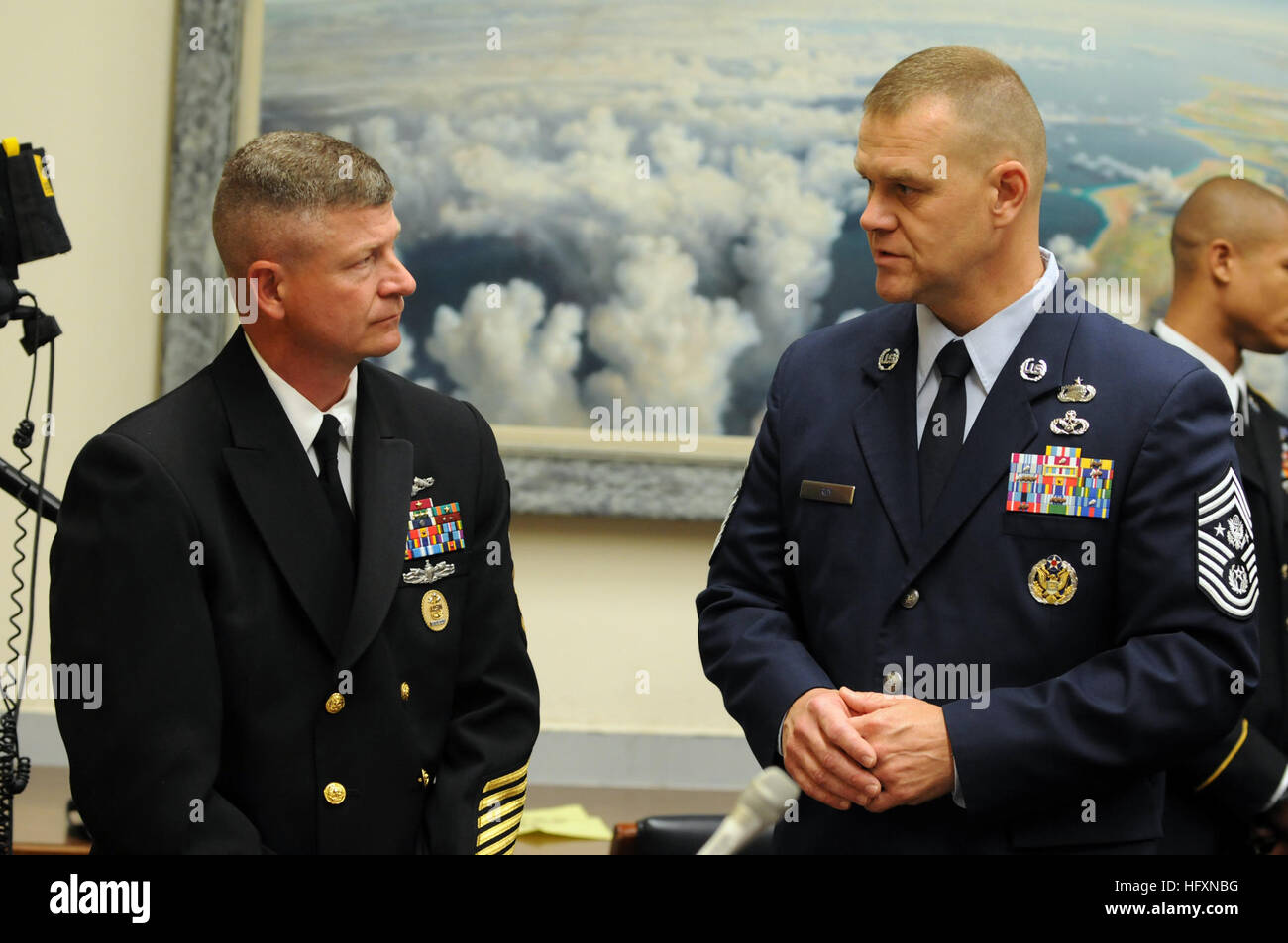 Chief master sgt of the air force james a roy hi-res stock photography ...