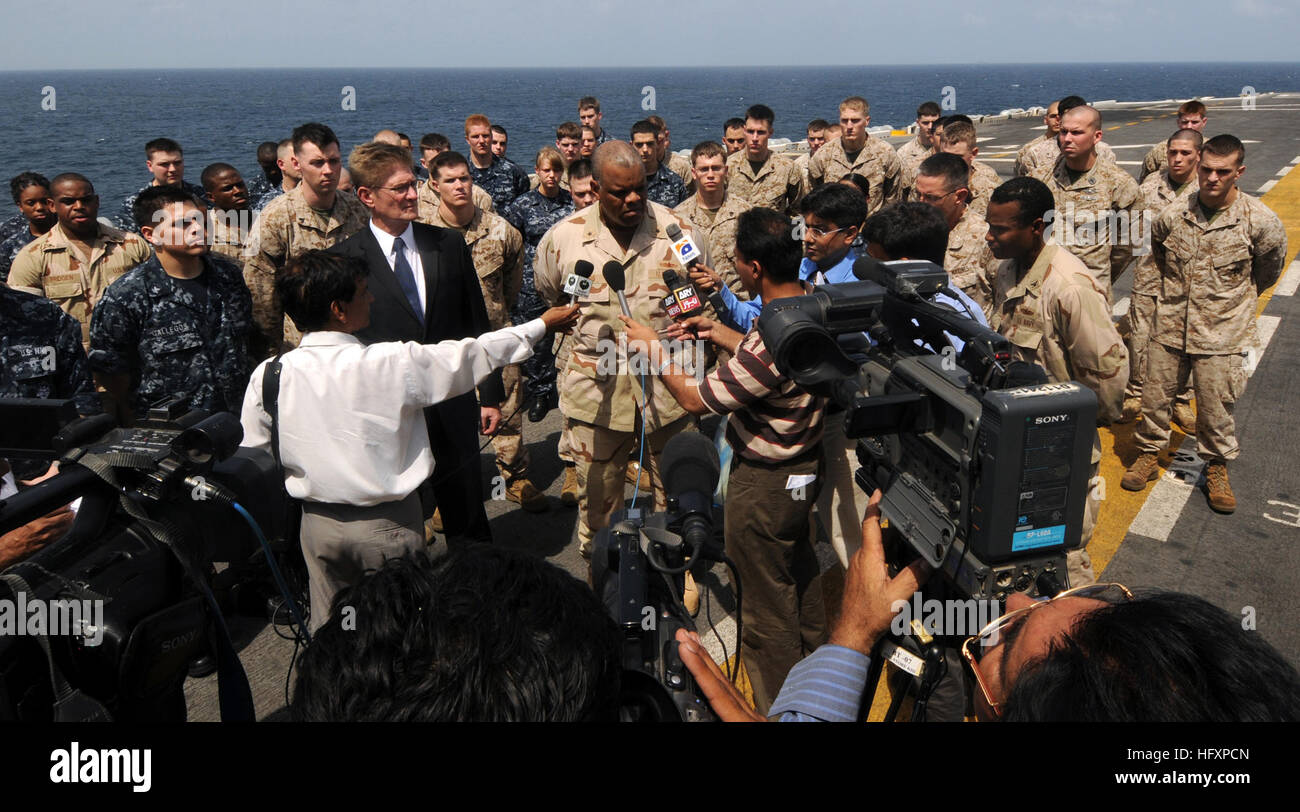 Rear Adm. Sinclair Harris, Expeditionary Strike Group Five Commander ...
