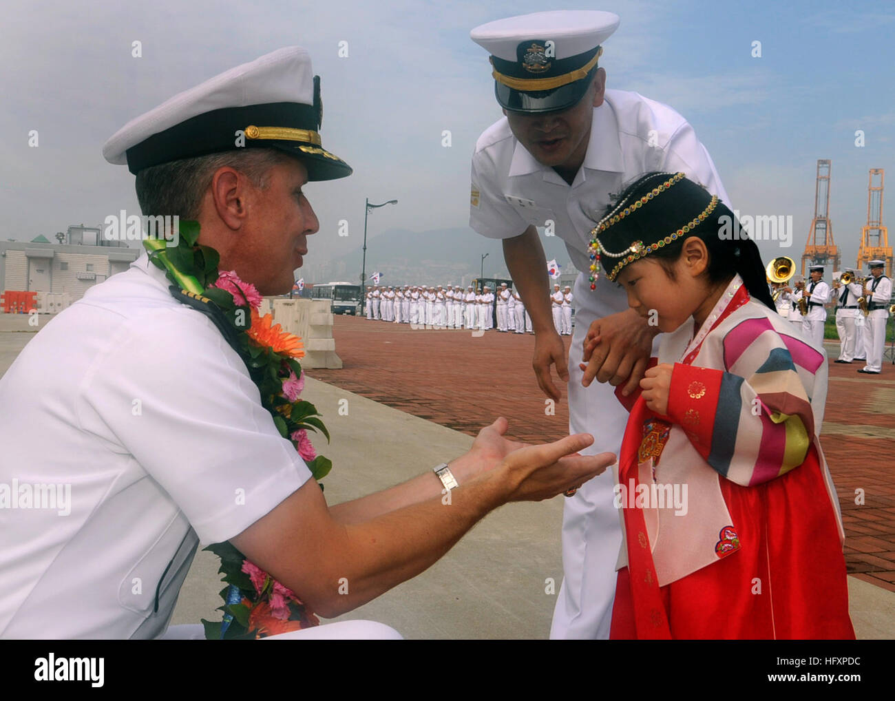 Capt. Thom W. Burke, commanding officer of the amphibious command ship ...