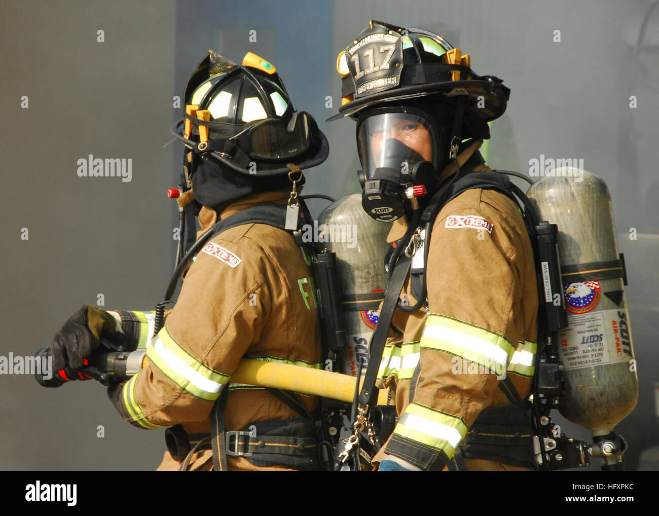 090819-N-9573A-014 CHINHAE, Republic of Korea (Aug. 19, 2009) Fire ...