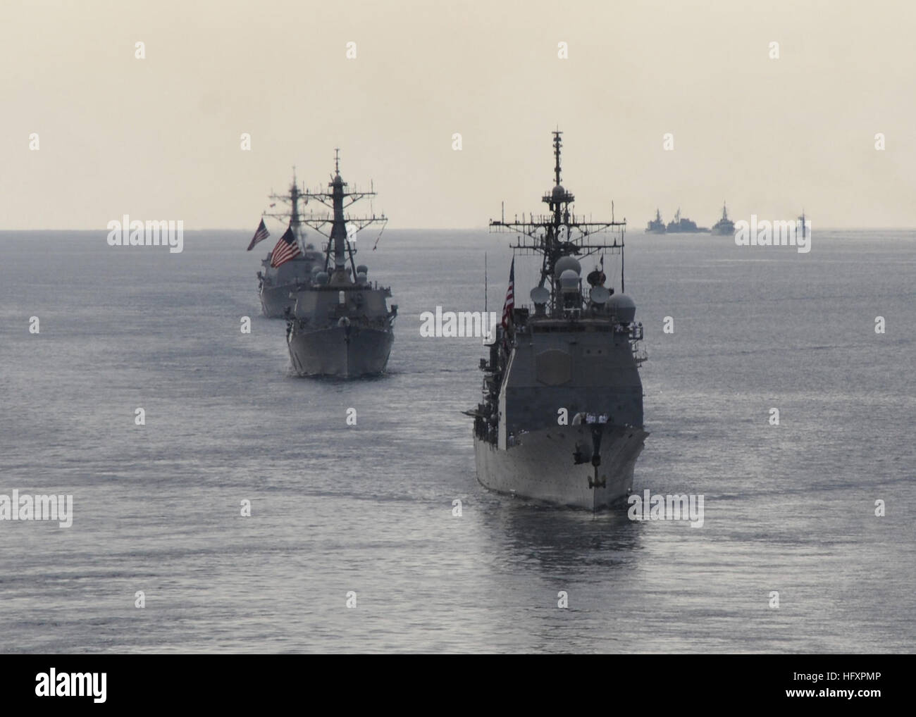 Carrier cruiser destroyer formation hi-res stock photography and images ...