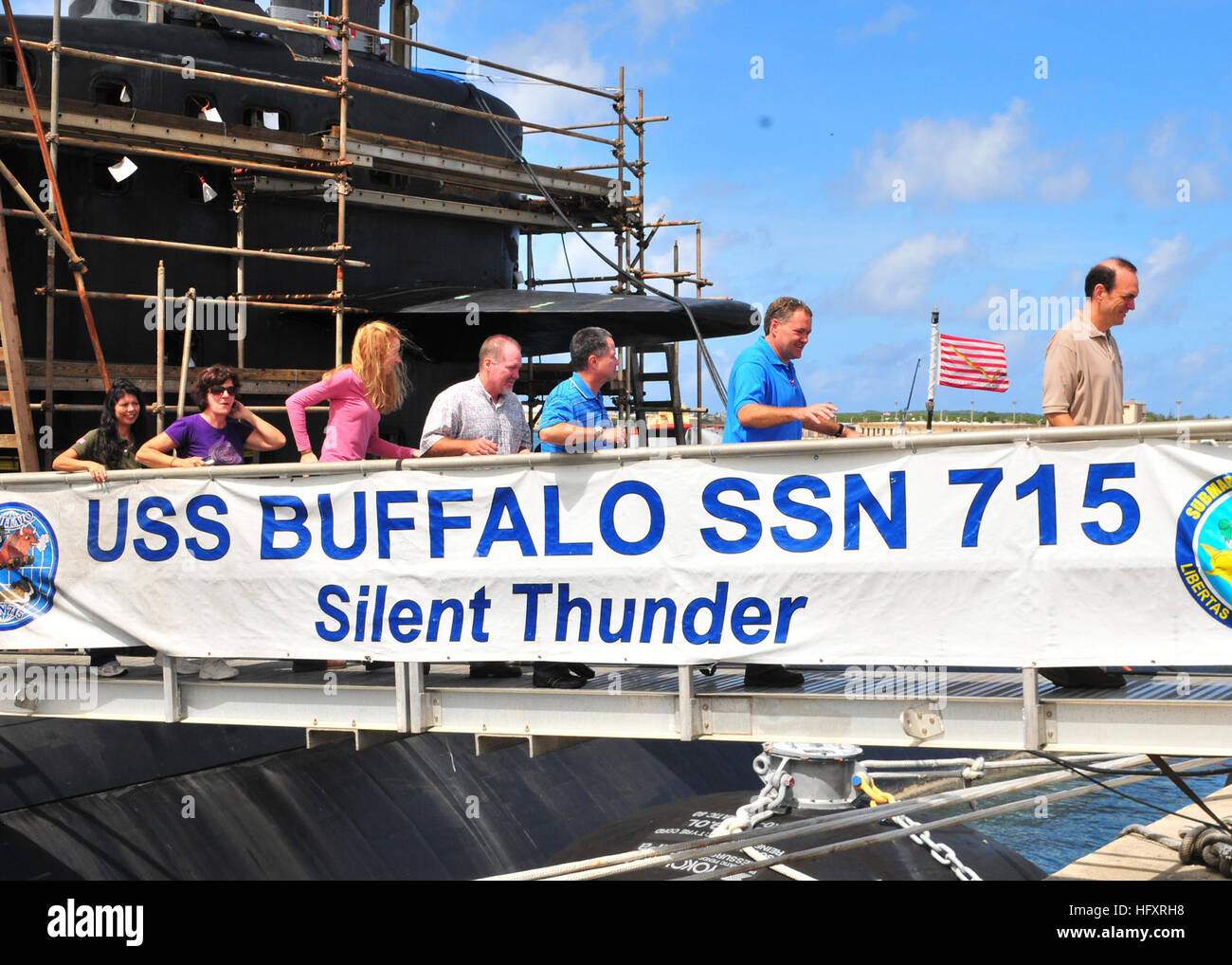 110420-N-GE301-028 PITI, Guam (April 20, 2011) Members of the Guam ...