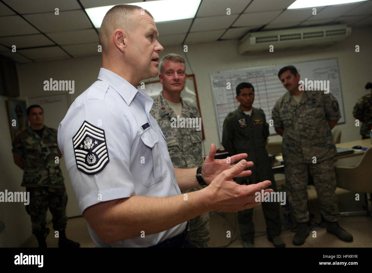 Chief master sgt of the air force james a roy hi-res stock photography ...
