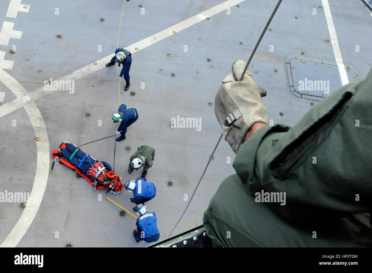 A Naval air crewman, assigned to Light Helicopter Anti-submarine ...