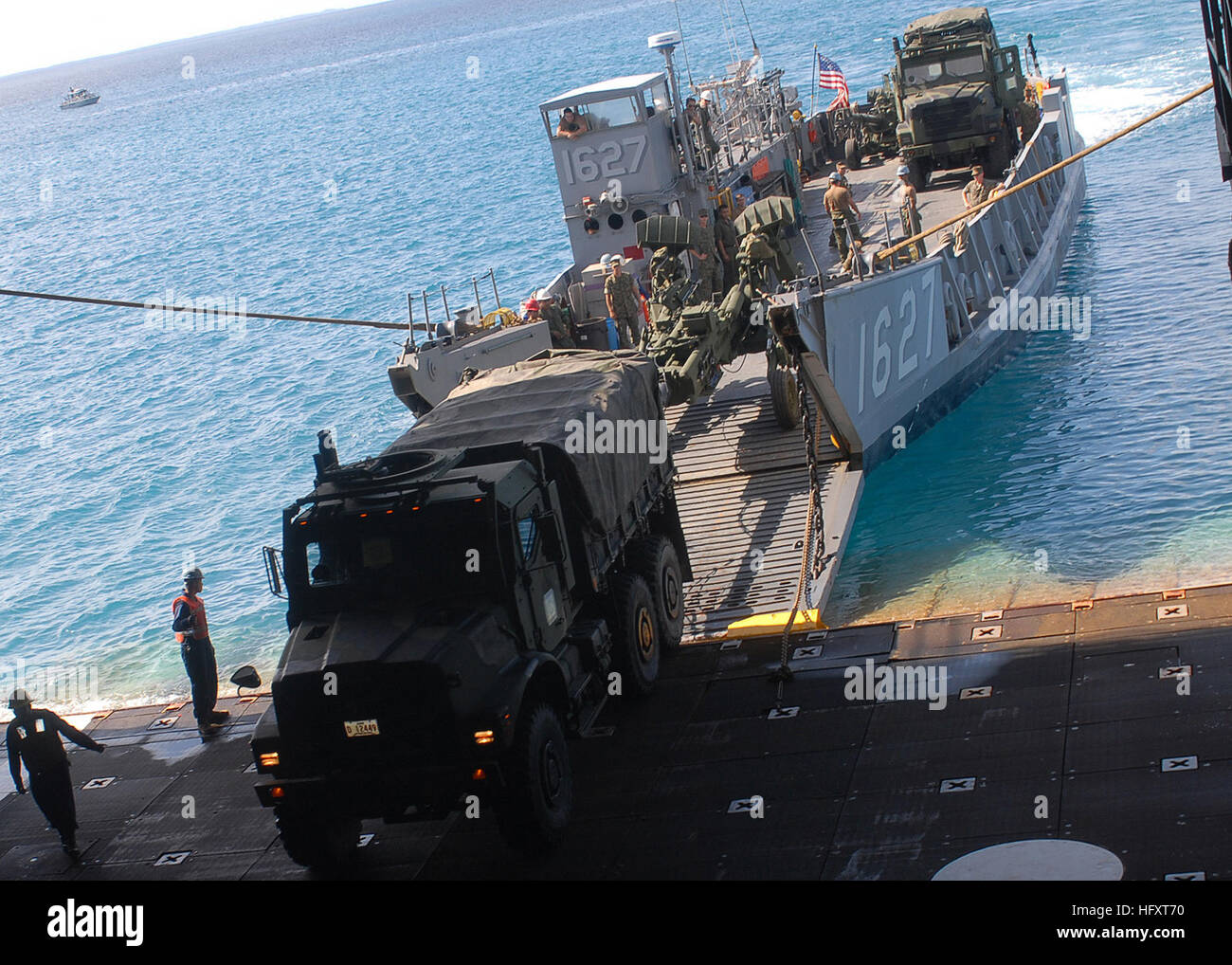 Amphibious transport dock landing ship uss tortuga hi-res stock ...