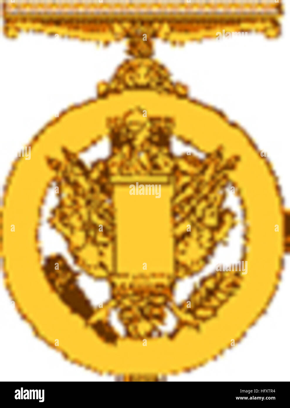 The reverse side of the US Army Distinguished Service Medal features an ...
