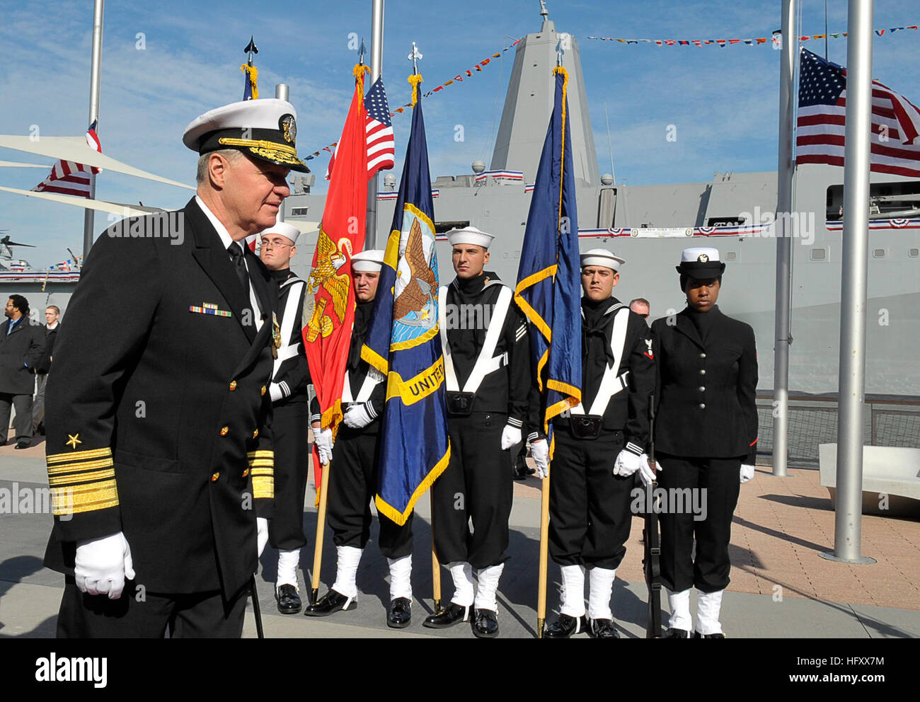 USS New York (LPD 21) is commissioned in New York City, featuring 7.5 ...