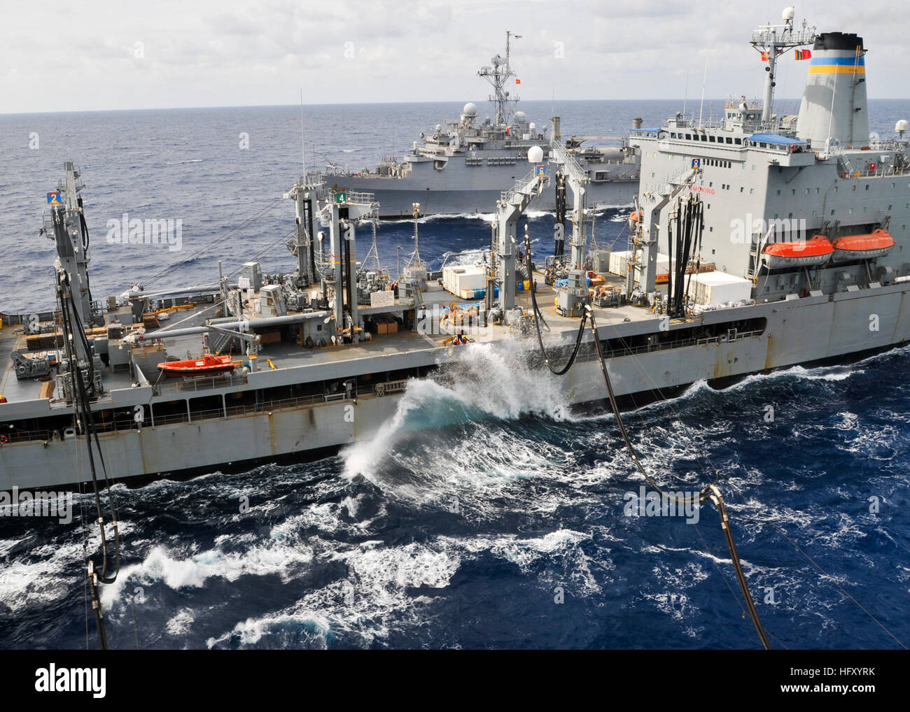 Military sealift command fleet replenishment oiler usns pecos t ao 197 ...