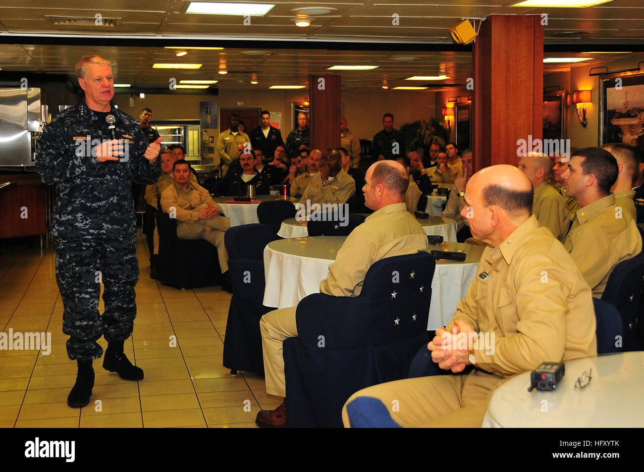 Aircraft carrier wardroom hi-res stock photography and images - Alamy