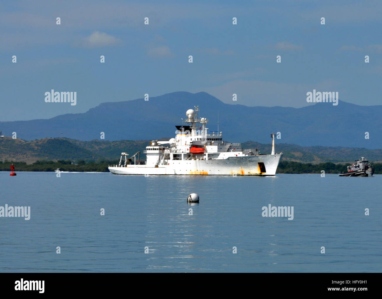 Military sealift command oceanographic survey ship usns henson t ags 63 ...