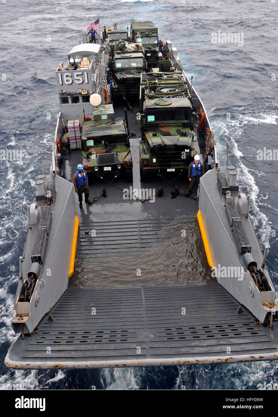 100125-N-9950J-083 PHILIPPINE SEA (Jan. 25, 2010) A landing craft ...