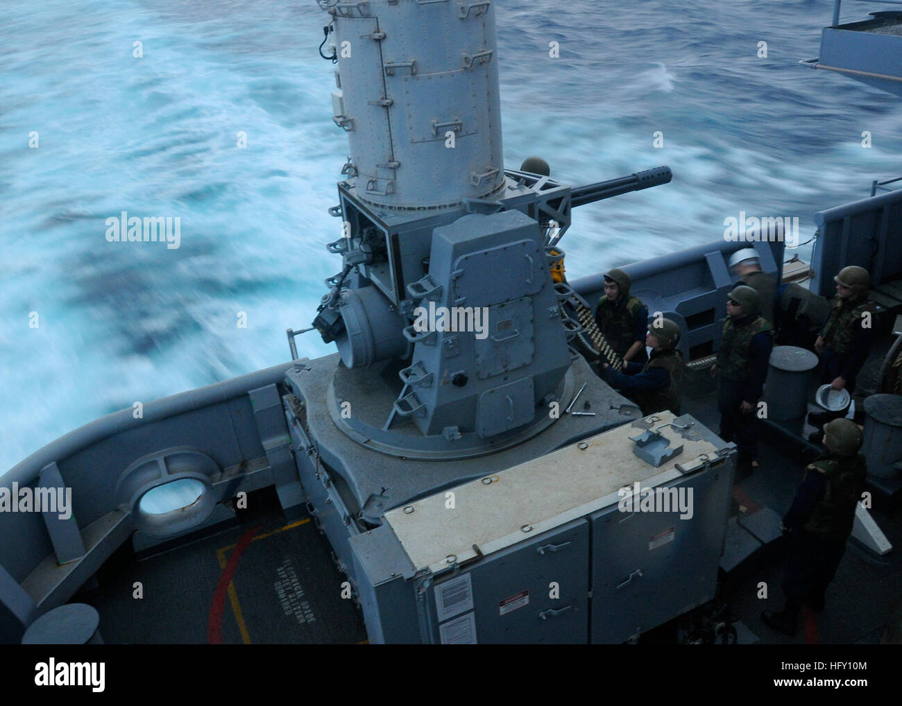 EAST CHINA SEA (Jan. 27, 2009) Sailors load the Close-In Weapons System ...