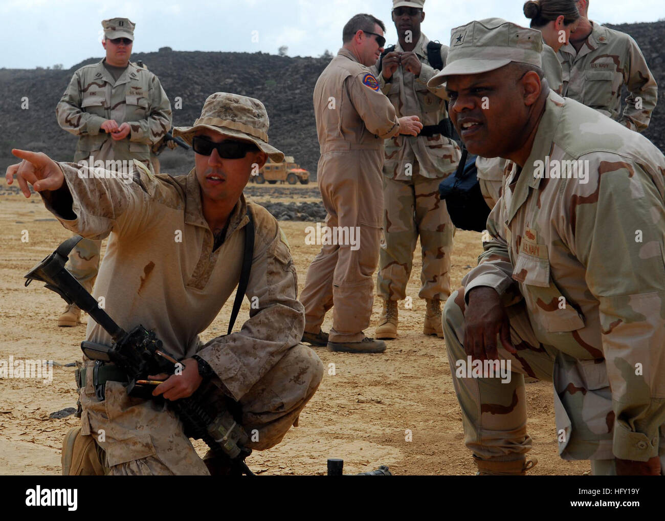 100130-N-8829H-019 KORON RANGE, Djibouti (Jan. 30, 2010) Rear Adm ...