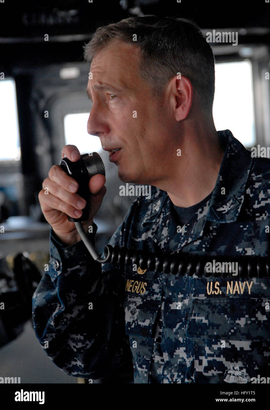 CARIBBEAN SEA, Haiti (Feb. 5, 2010) Capt. Thomas Negus, commodore, USS ...