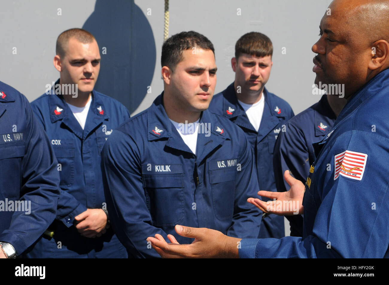 100220-N-1688B-127 GULF OF OMAN (Feb. 20 2010) Capt. Anthony Swain ...