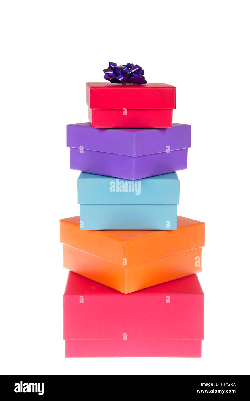 Present boxes Cut Out Stock Images & Pictures - Alamy