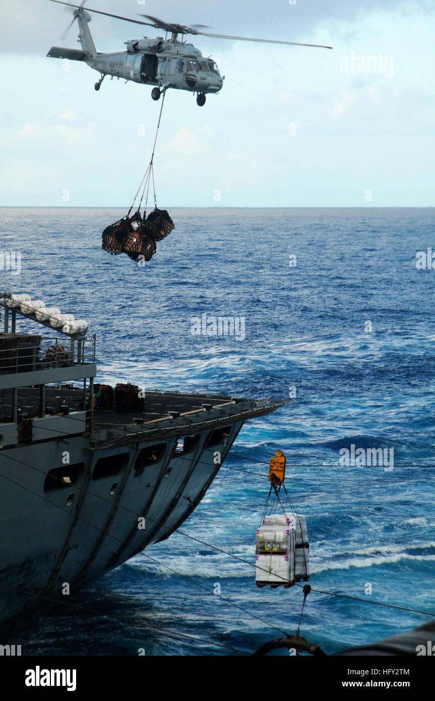 100225-N-3038W-593 PHILIPPINE SEA (Feb. 25, 2010) An MH-60S Sea Hawk helicopter assigned to the ...